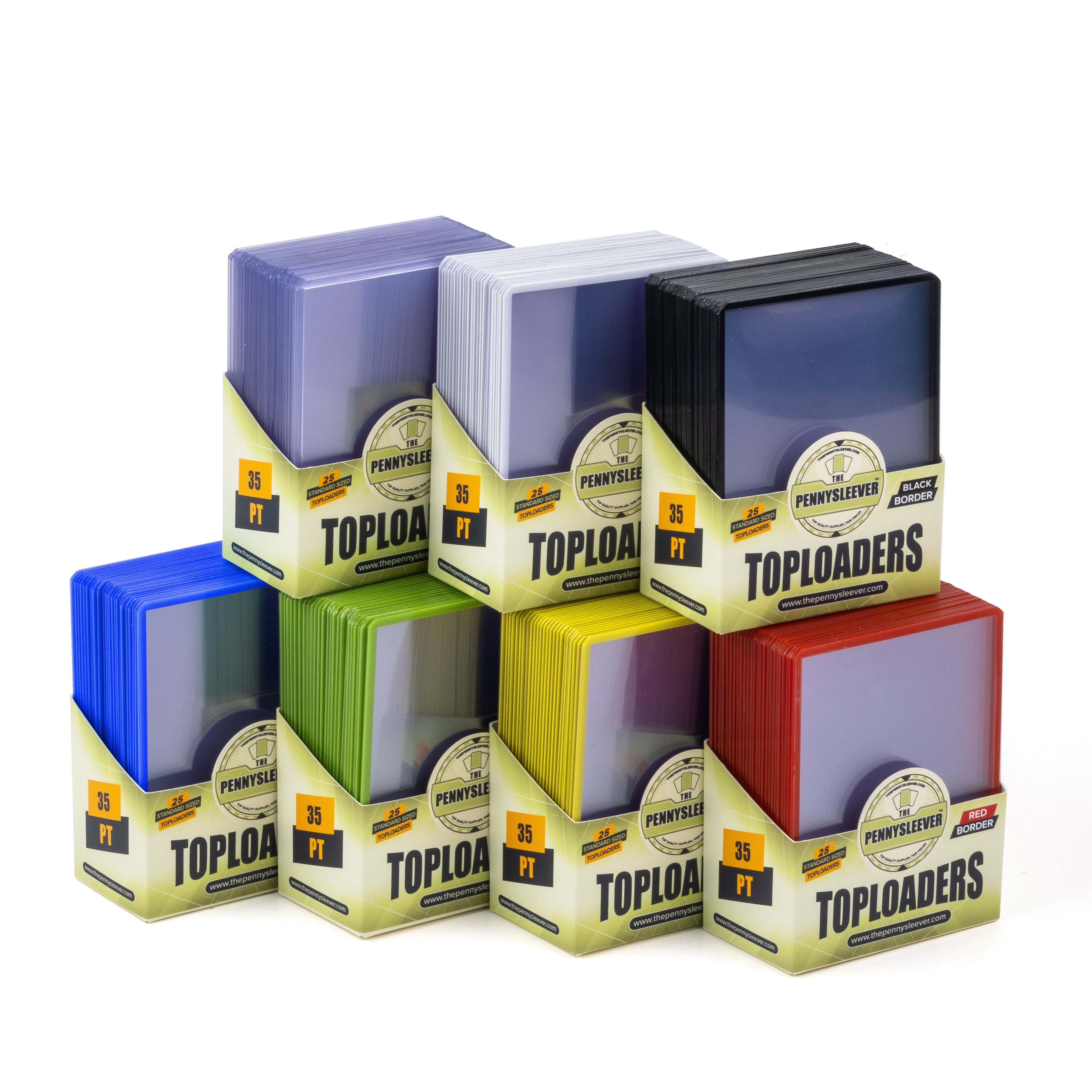 35 pt Colored Border Toploader (25 count) – The Pennysleever